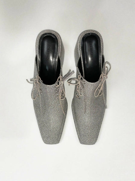 EECHAEROI Lace Up Wedge Mule – APOC STORE