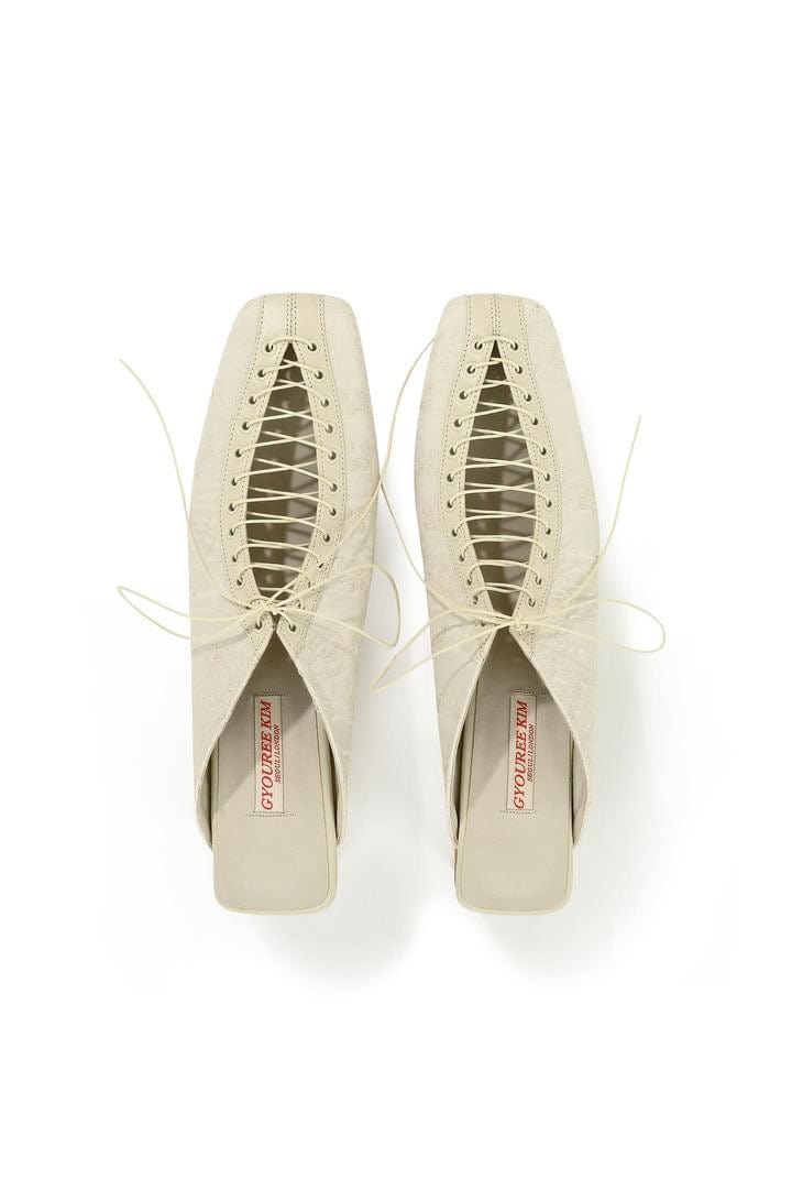 Gyouree Kim Lace mule (Cream) – APOC STORE