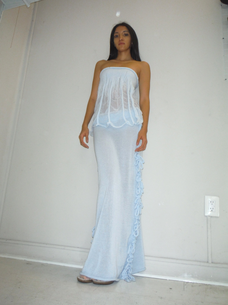 Krystal Paniagua Organic Tube Top Blue – APOC STORE