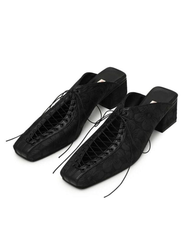 Gyouree Kim Lace mule (Black) – APOC STORE