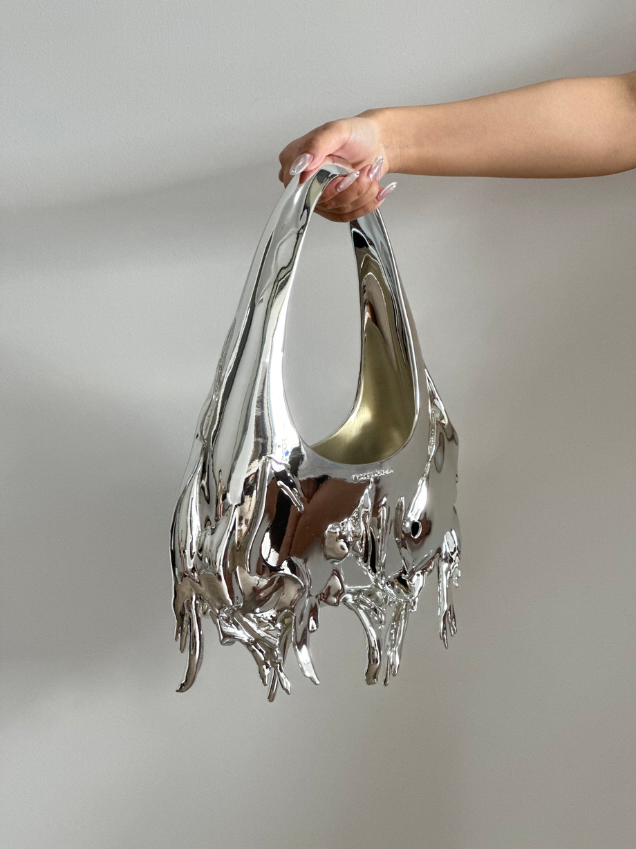 GNASTIY Silver Slim Shoulder Bag – APOC STORE