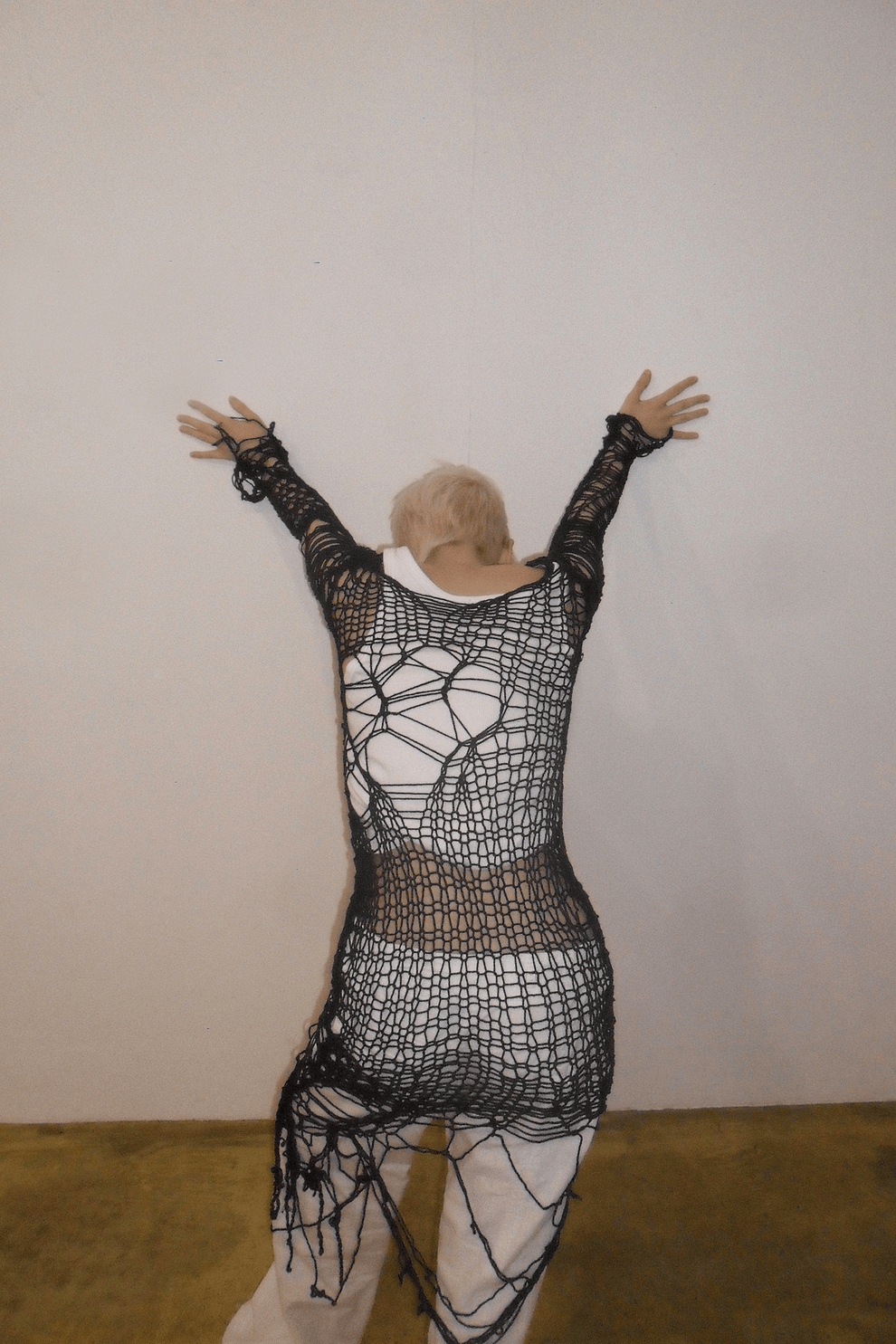 V4K Holey Dress in Black – APOC STORE