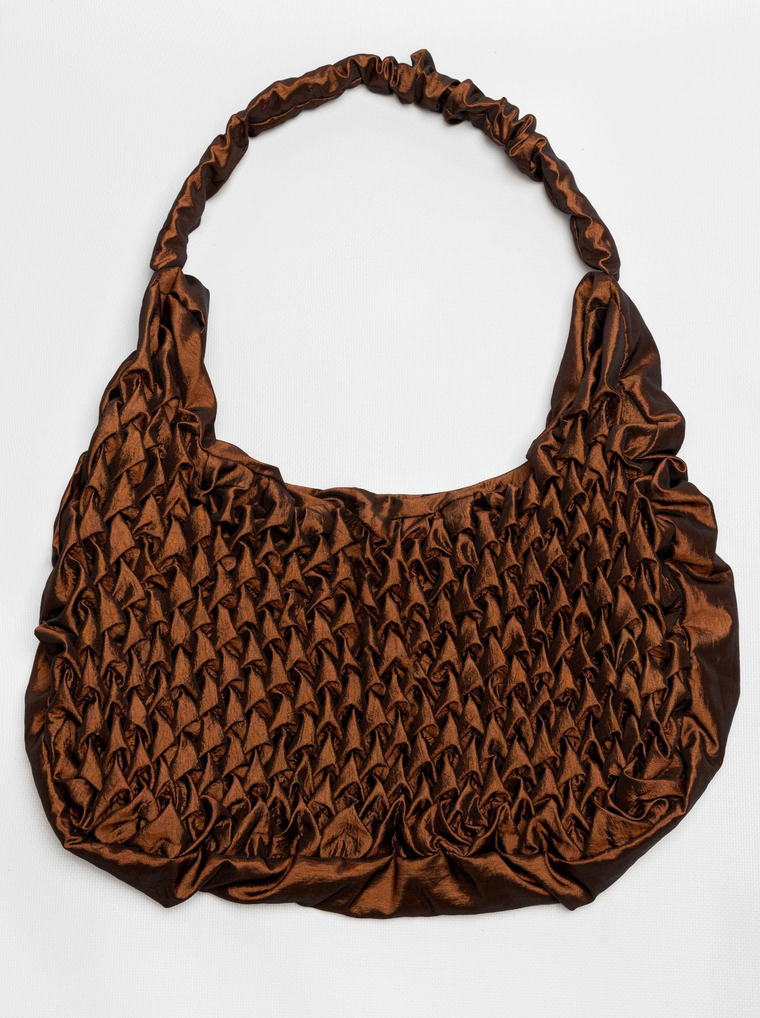 Nensi Avetisian Brown Smocking Bag – APOC STORE
