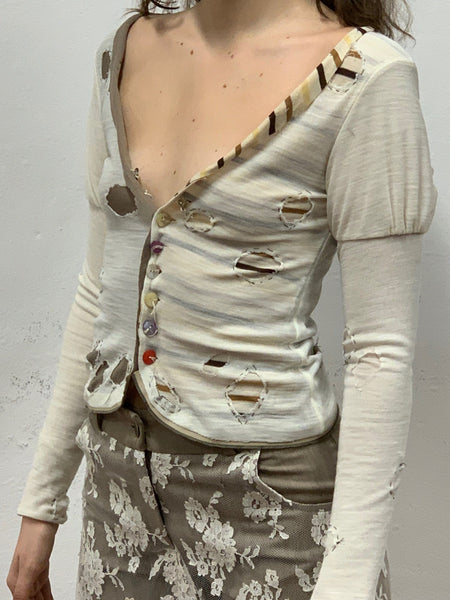 GARBAGE CORE CHEESE CARDIGAN – APOC STORE