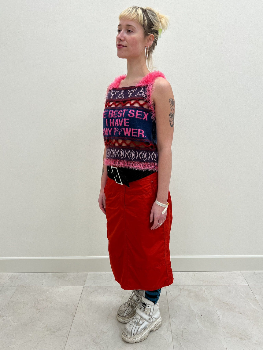 TATI "The best sex I have" up-cycled top – APOC STORE