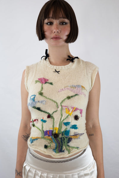 GRACE GUI Intarsia Painting Top – APOC STORE