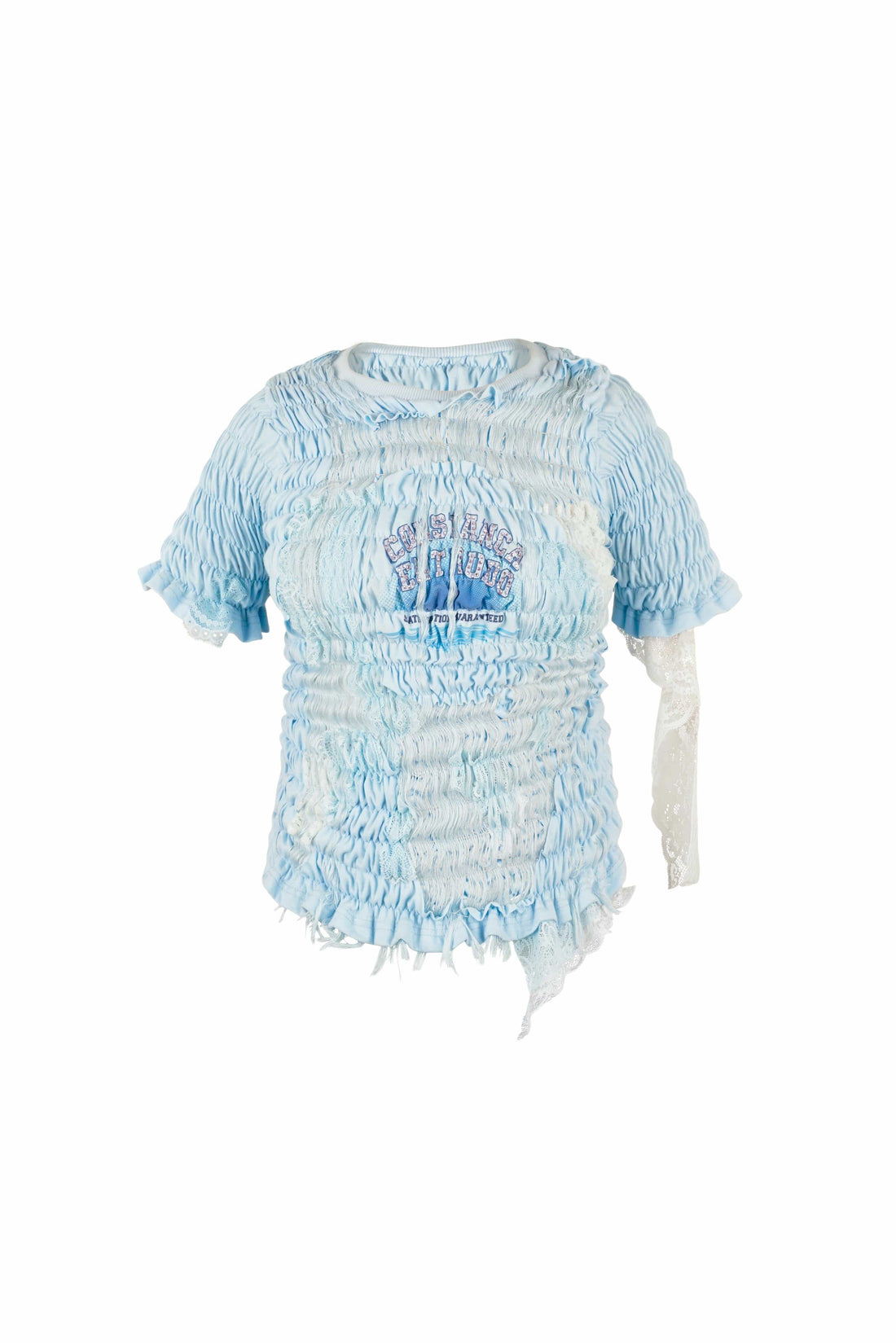 Unwoven Deconstructed T-shirt Blue – APOC STORE