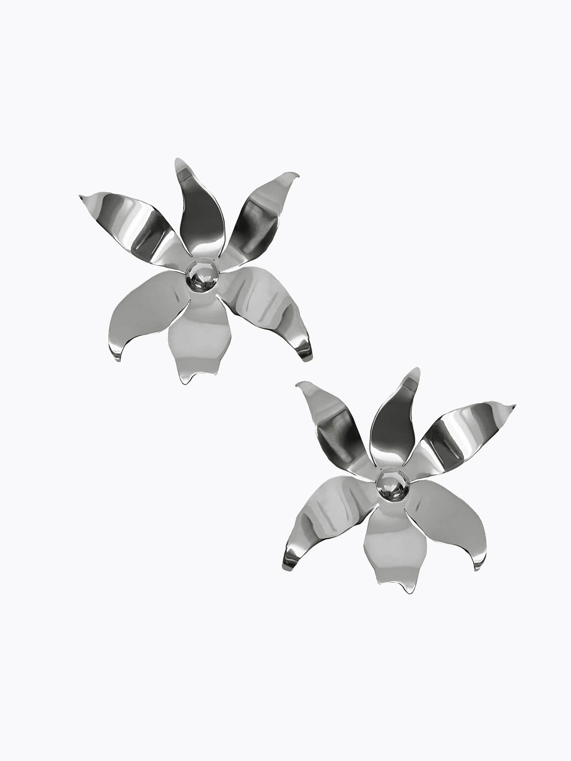 EYLAND JEWELLERY SMALL ESTELLE EARRINGS SILVER – APOC STORE