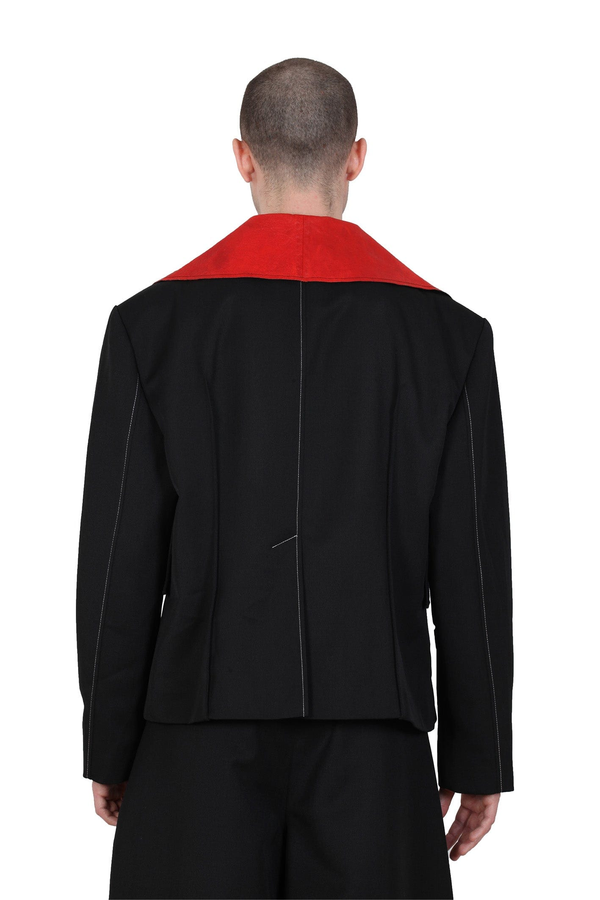 XIMONLEE Leather Lapel Jacket – APOC STORE