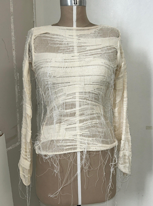 Krystal Paniagua White Butterfly Top – APOC STORE