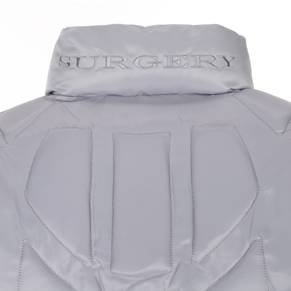 Surgery surgery biker embossing puffer jacket 'grey' – APOC STORE