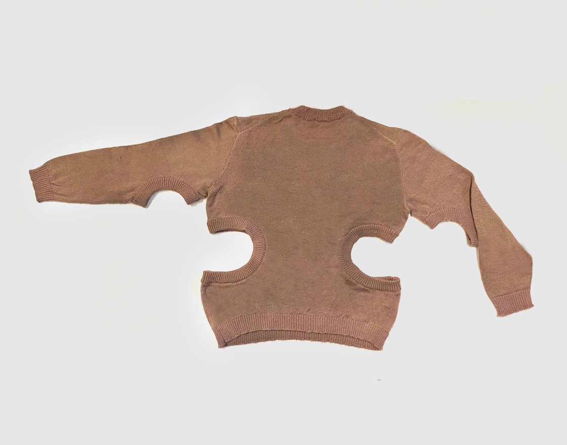 Khanh Brice Nguyen Cut out oversize mohair jumper – APOC STORE