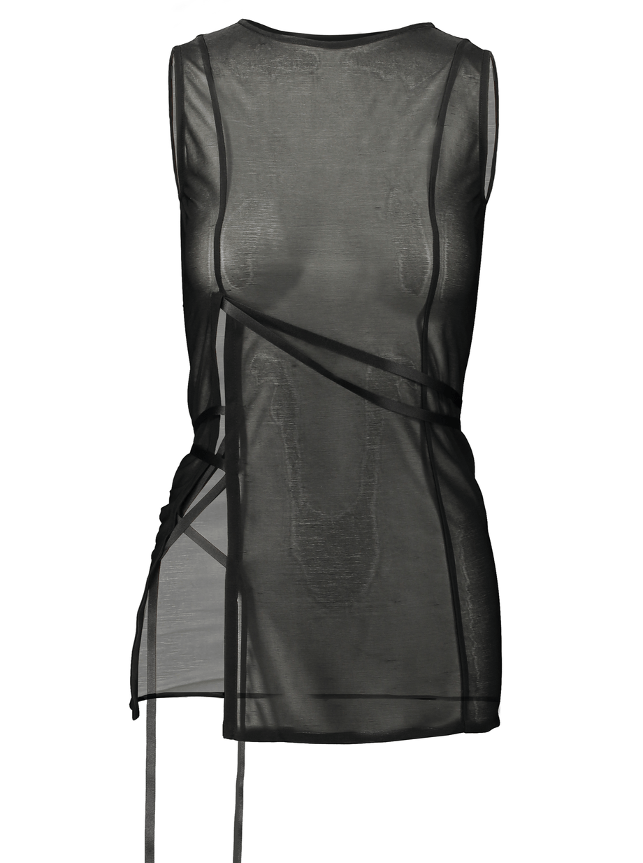 Issa Eakin Sheer Vest Top – APOC STORE
