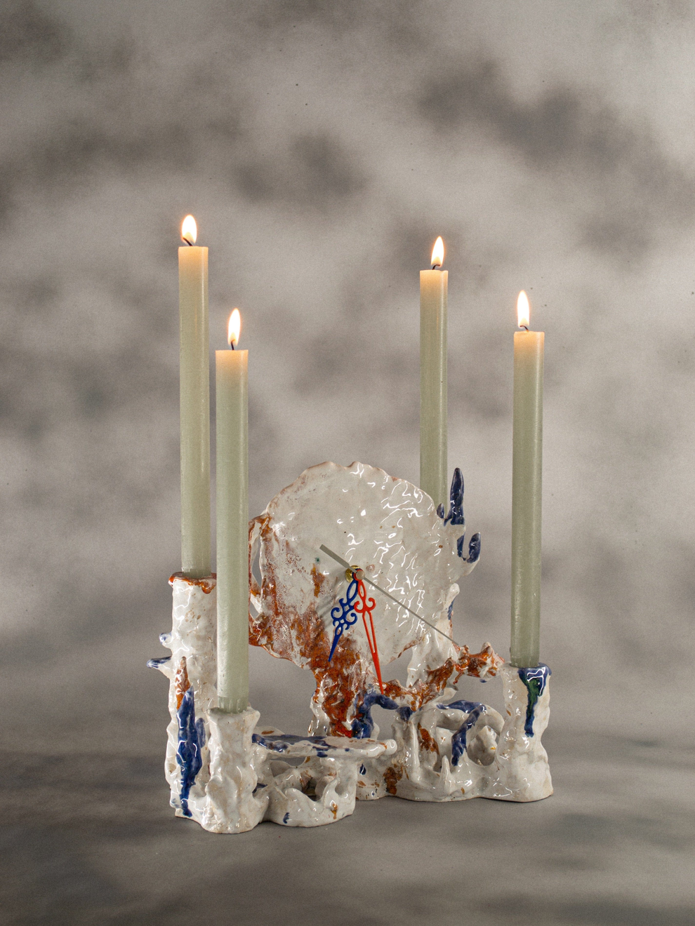 Alex Zeta Aion Candleholder with Clock – APOC STORE