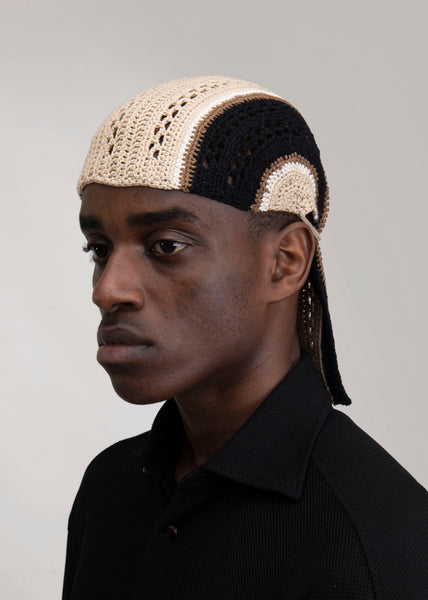 SSU Tied Up Bandana Cap Beige/Black – APOC STORE
