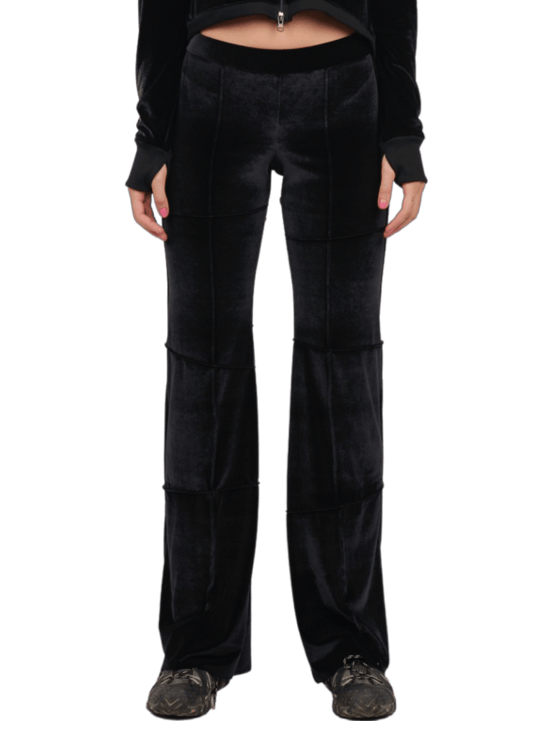 Black Flare Leg Spider Pants – APOC STORE