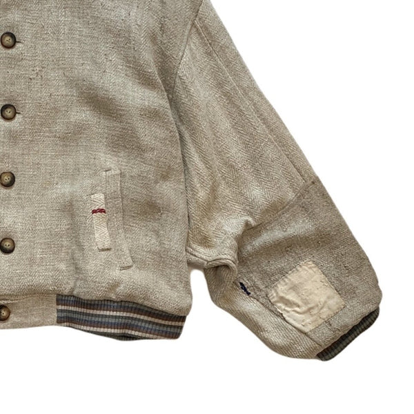 Polyhedron Distressed Oversized Bomber Jacket – APOC STORE