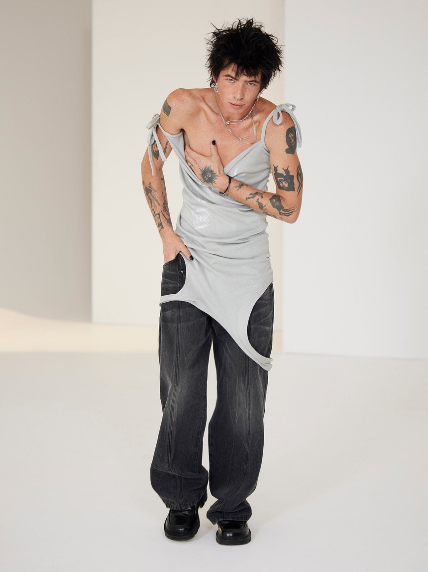 RAMP TRAMP TRAMP STAMP Ramp Tramp Scalloped Pocket Jeans – APOC STORE