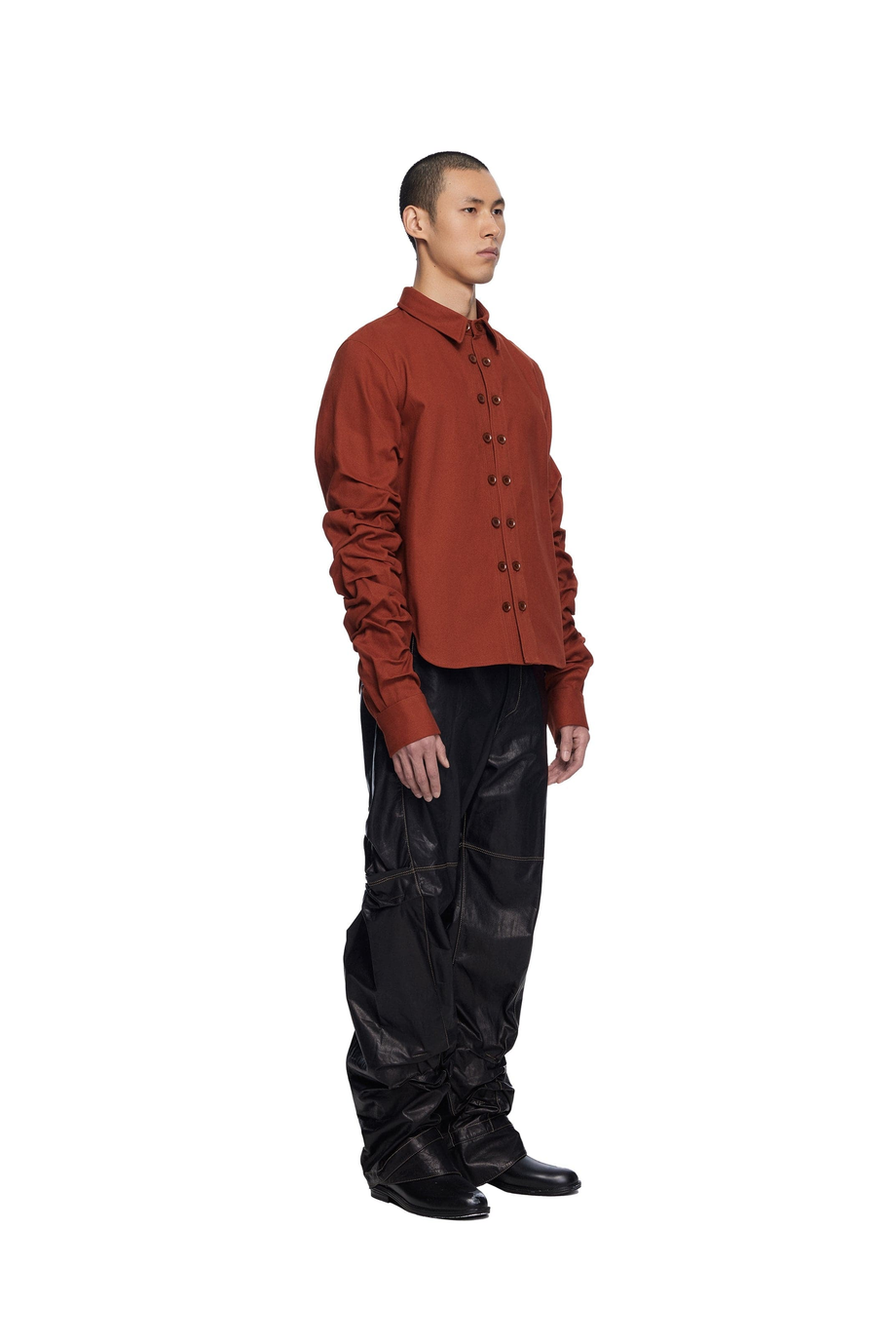 XIMONLEE Gathered Sleeve Shirt – APOC STORE
