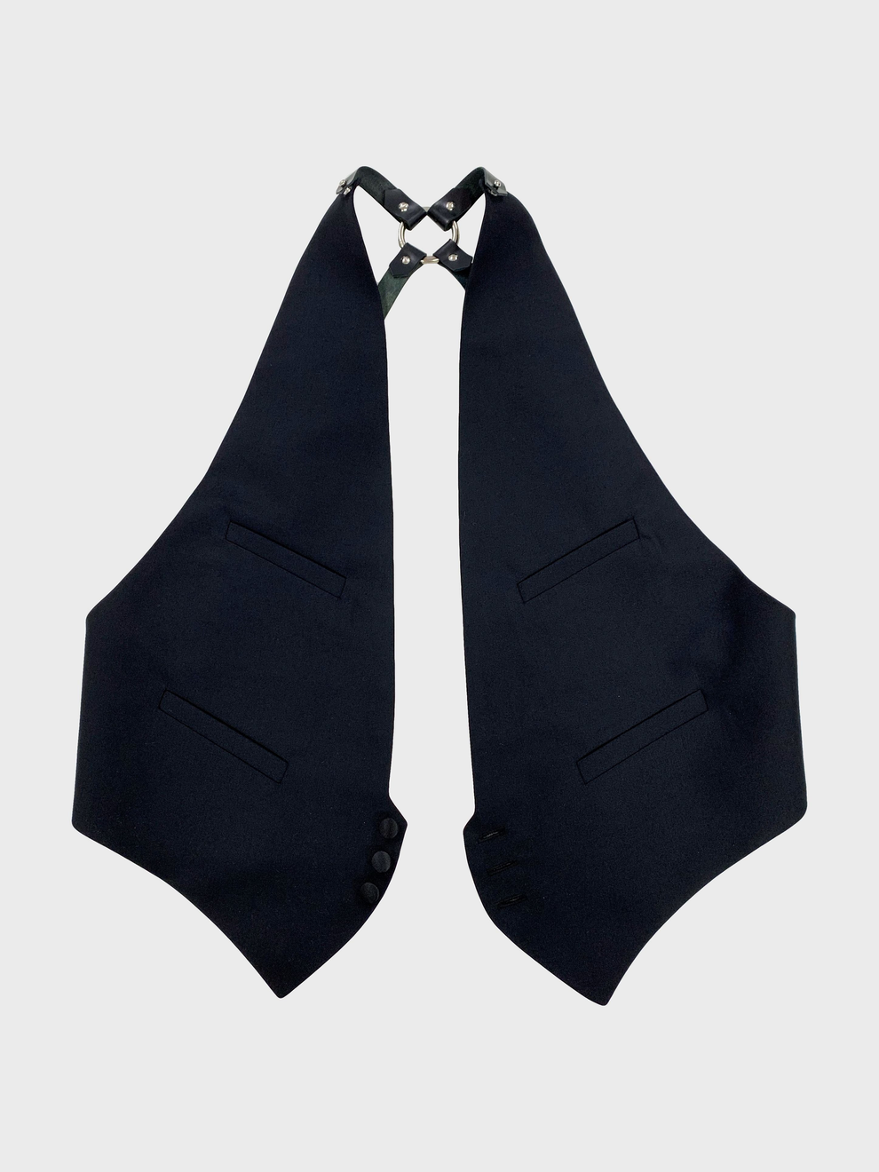 Ella Boucht Leather Harness Waistcoat Black – APOC STORE
