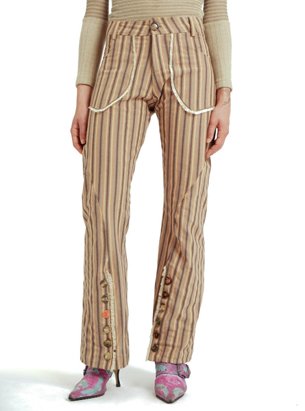 GARBAGE CORE 13 Buttons Striped Trousers – APOC STORE